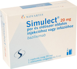 SIMULECT 20 MG POR ÉS OLDÓSZER OLDATOS INJEKCIÓHOZ VAGY INFÚZIÓHOZ 1X ...