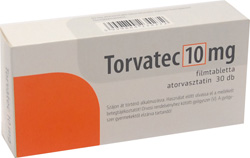 TORVATEC 10 MG FILMTABLETTA 30X Adatlap / PirulaPatika online gyógyszertár