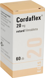 CORDAFLEX 20 MG RETARD FILMTABLETTA 60X Adatlap / PirulaPatika online ...