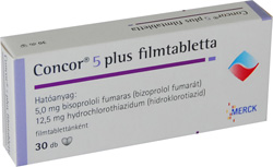 CONCOR PLUS 5 MG/12,5 MG FILMTABLETTA 30X Adatlap / PirulaPatika online ...