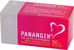 PANANGIN 158 MG/140 MG FILMTABLETTA 50X Adatlap / PirulaPatika online ...